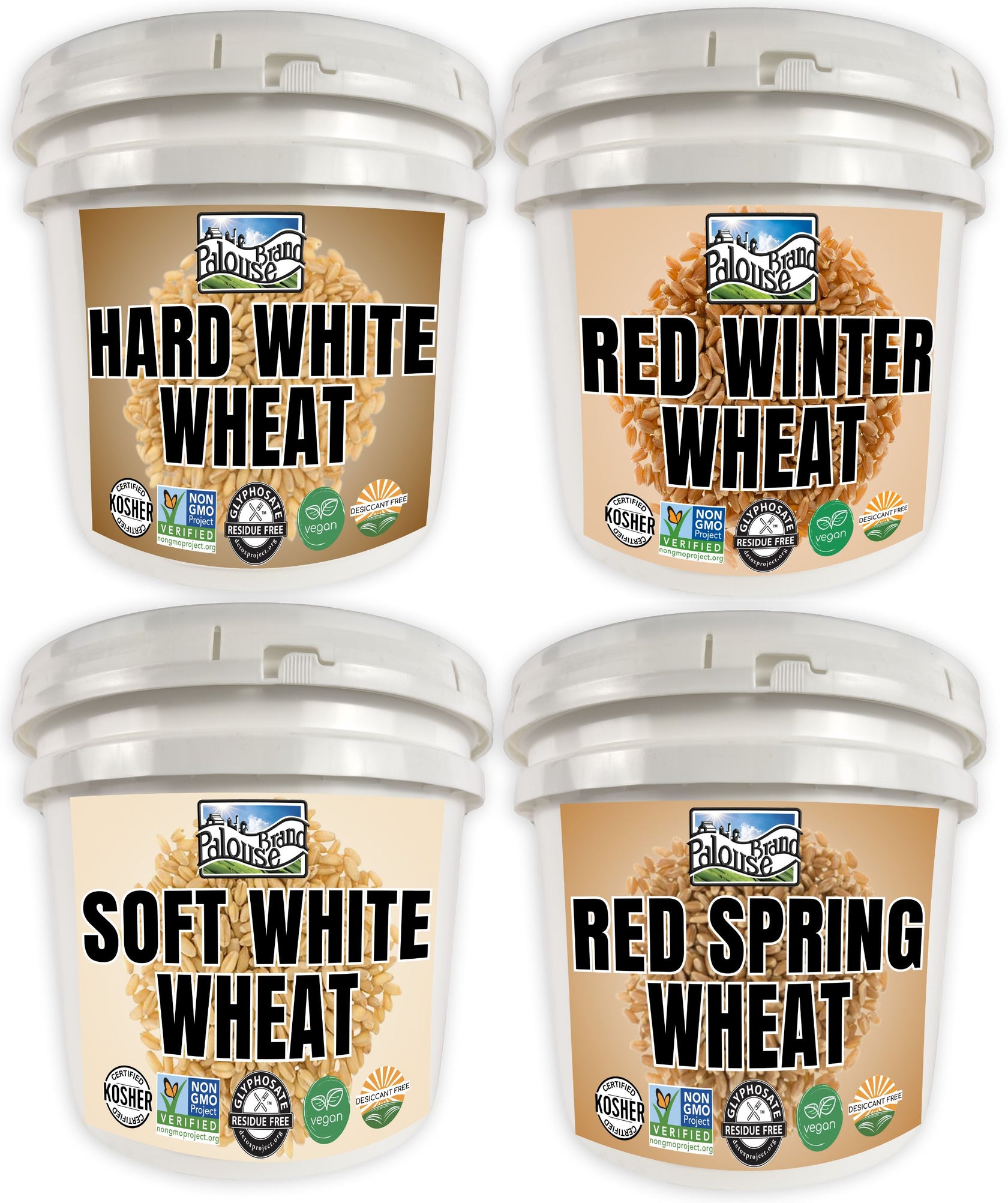 Certified Glyphosate Residue Free | Wheat Bucket Bundle | 100 LBS ...