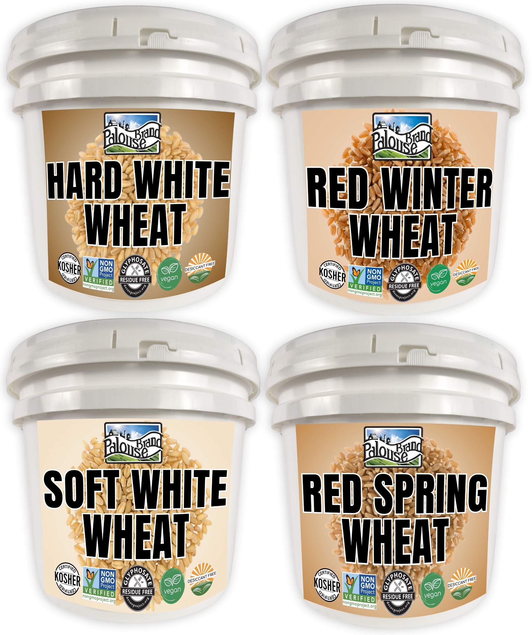 Certified Glyphosate Residue Free | Wheat Bucket Bundle | 100 LBS ...