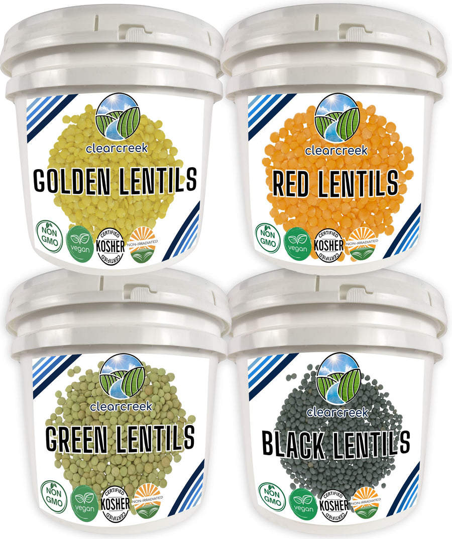 Bulk Bucket Lentil Variety Bundle | 100 LBS | Pacific Northwest Grown ...