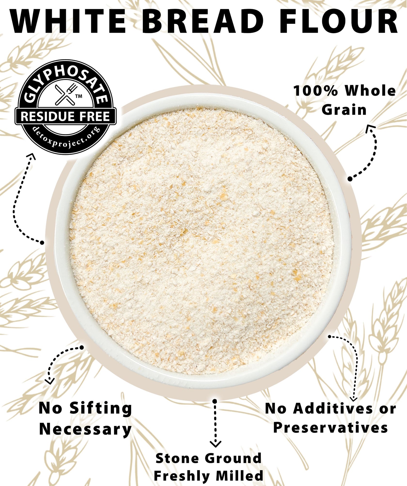Certified Glyphosate Residue Free | White Bread Flour | Free Shipping ...