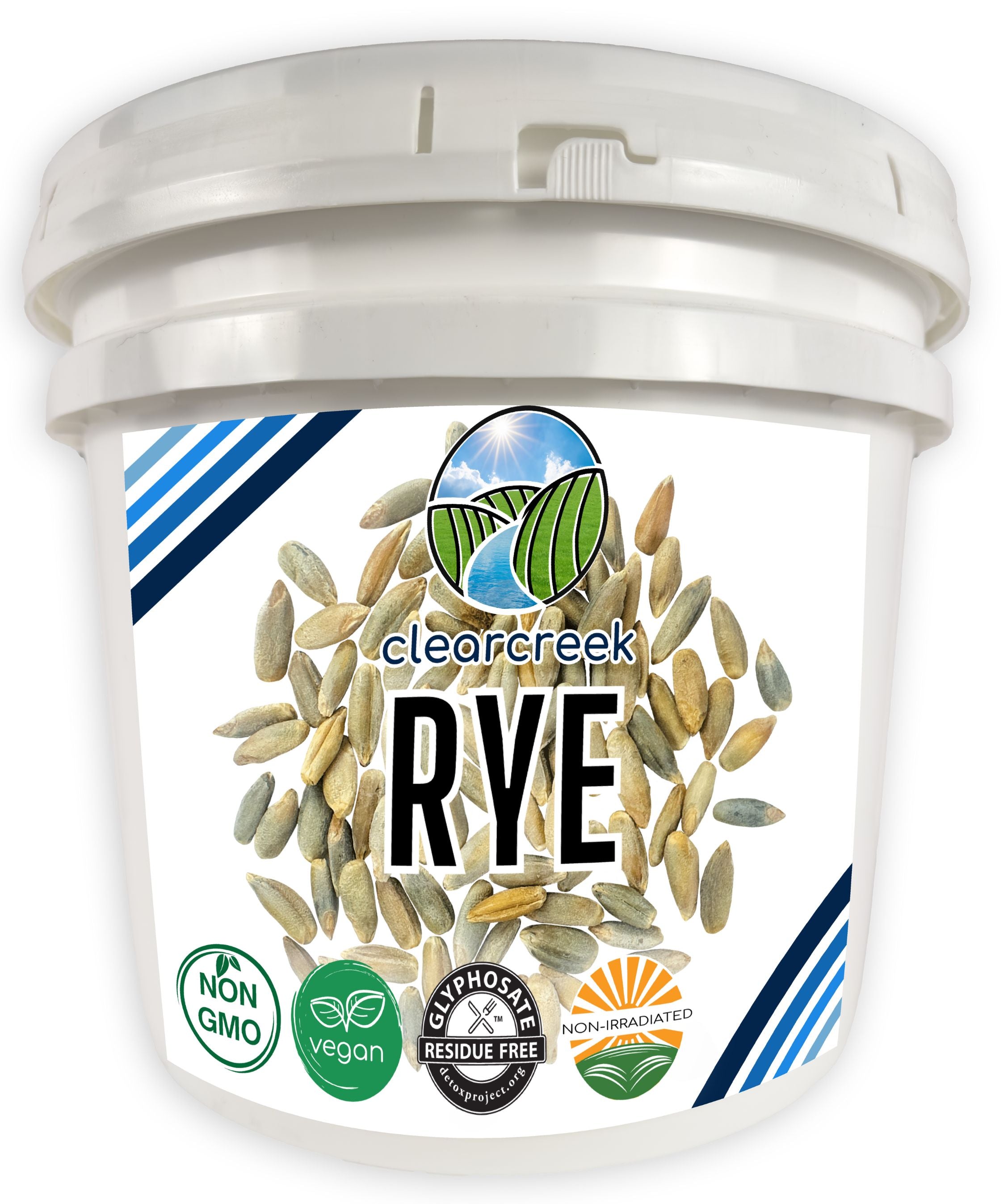 Rye Berries | Certified Glyphosate Residue Free | 25 LB Bucket ...