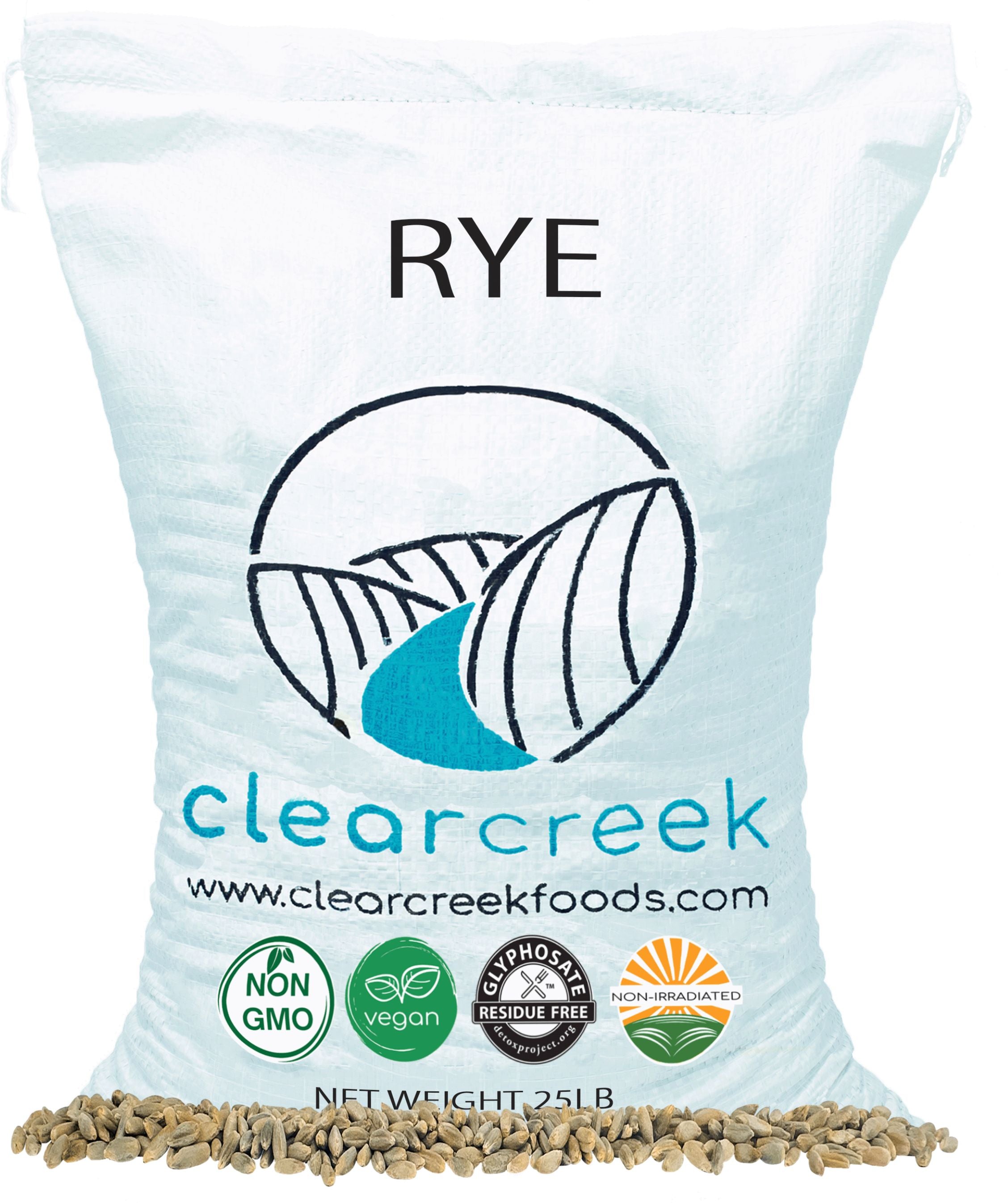 Rye Berries | Certified Glyphosate Residue Free | 25 LB – Palouse Brand