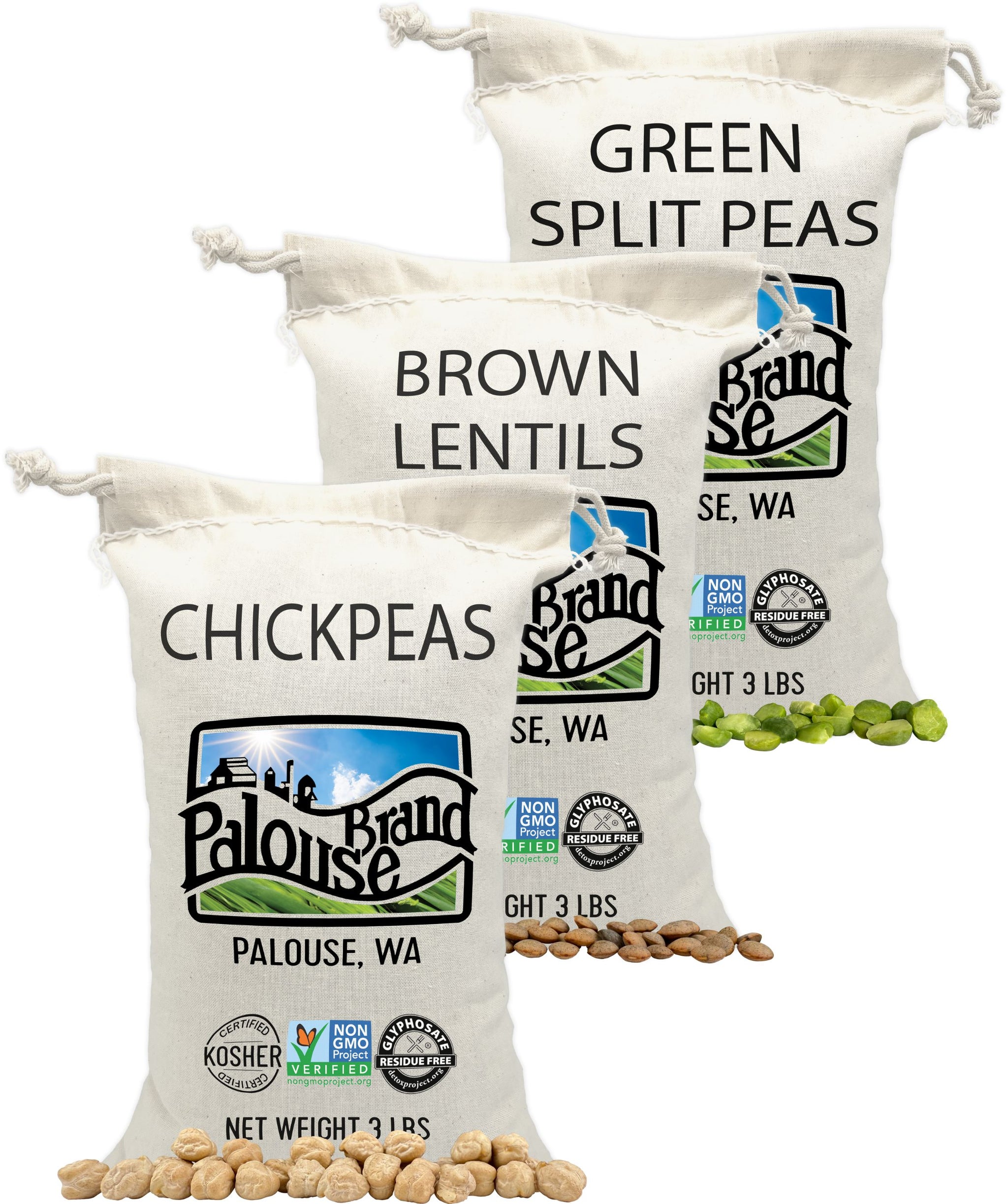 Certified Glyphosate Residue Free | Legume Pack | 9 LBS | Chickpeas ...
